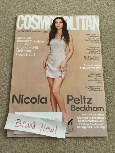 COSMOPOLITAN MAGAZINE April 2023 Issue ~ NICOLA PELTZ BECKHAM cover ...