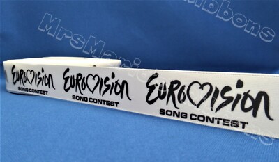 Eurovision Song Contest satin cake/craft/hair ribbon @ MrsMario's | eBay UK