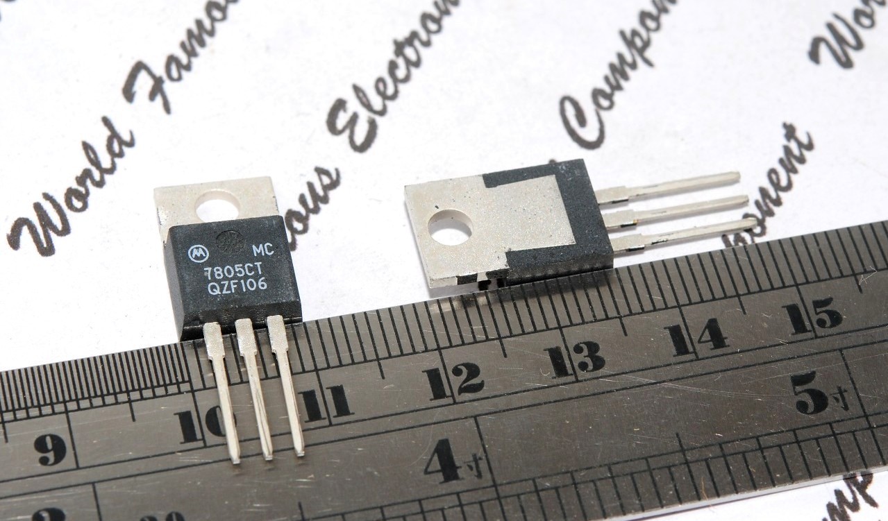 2pcs MOTOROLA MC7805CT 1A 5V Positive Voltage Regulator Transistor ...