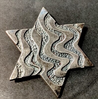 Men's Silver Star of David Large Solid Sterling 925 Engraved Israel | eBay