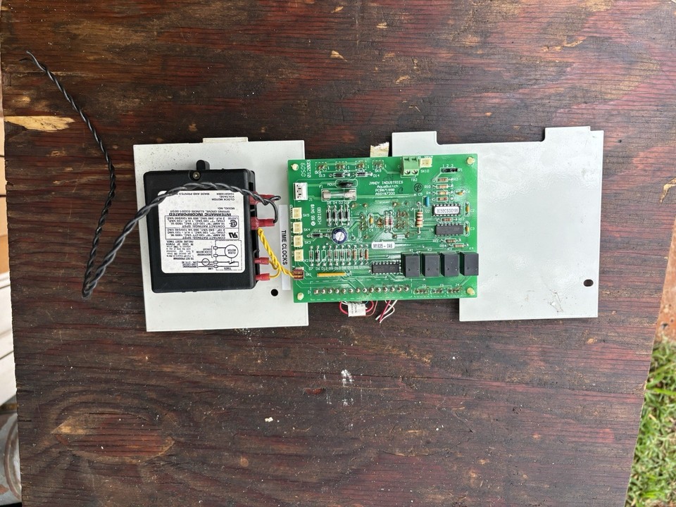JANDY AQUASWITCH CONTROL BOARD WITH BEZEL AND TIME CLOCK PCB#7199B ASSY ...