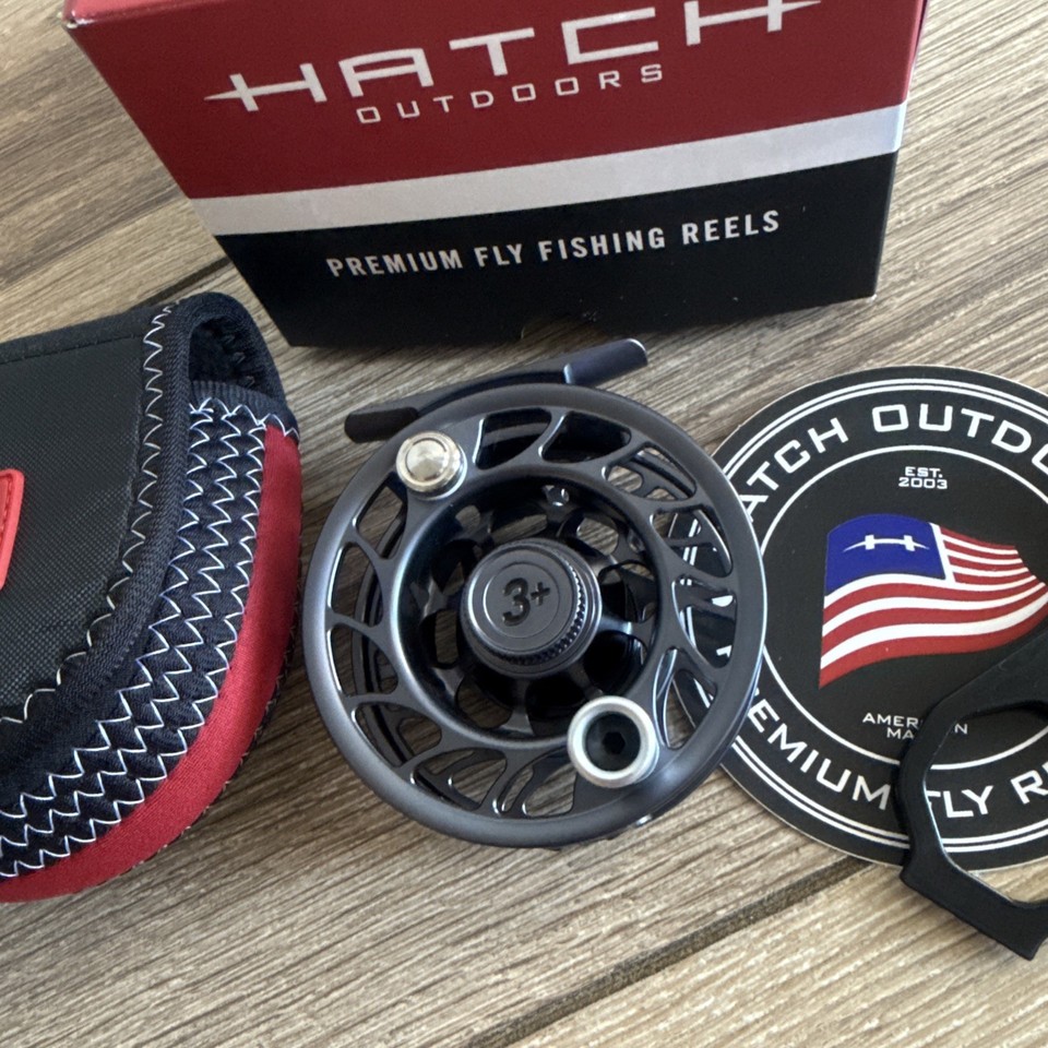 Hatch Iconic 3 Plus Fly Fishing Reel Gray/Black NEW | eBay