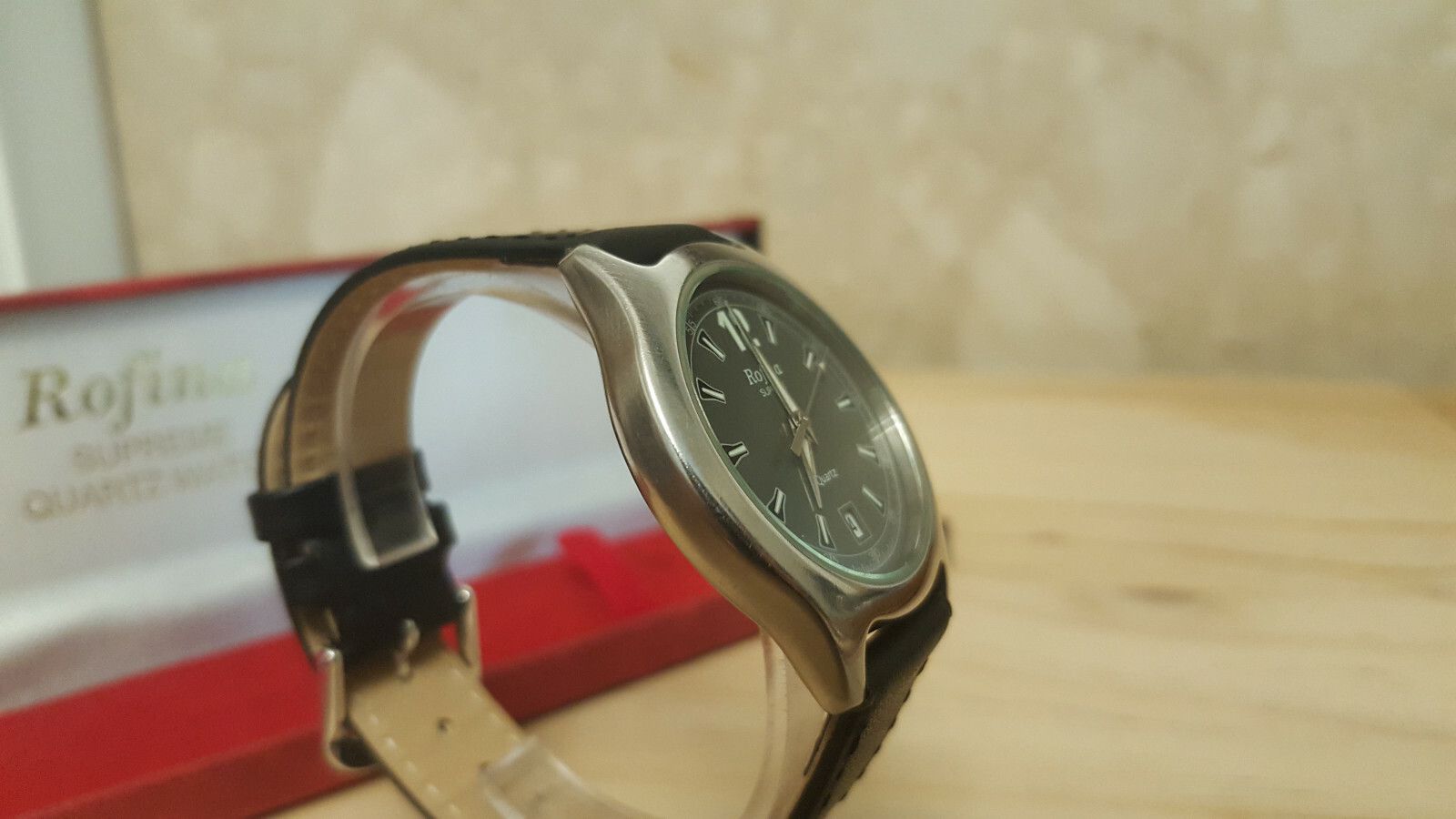 Rofina Supreme boxed stainless steel Gents analogue wrist watch date ...