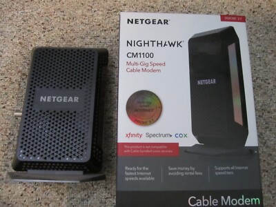 NETGEAR Nighthawk CM1100 Cable Modem 606449135206 | eBay
