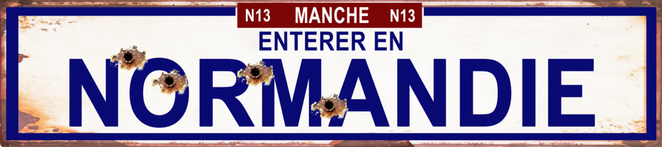 Vintage 4x18 in WW2 Street Signs (Normandy/Normandie) | eBay