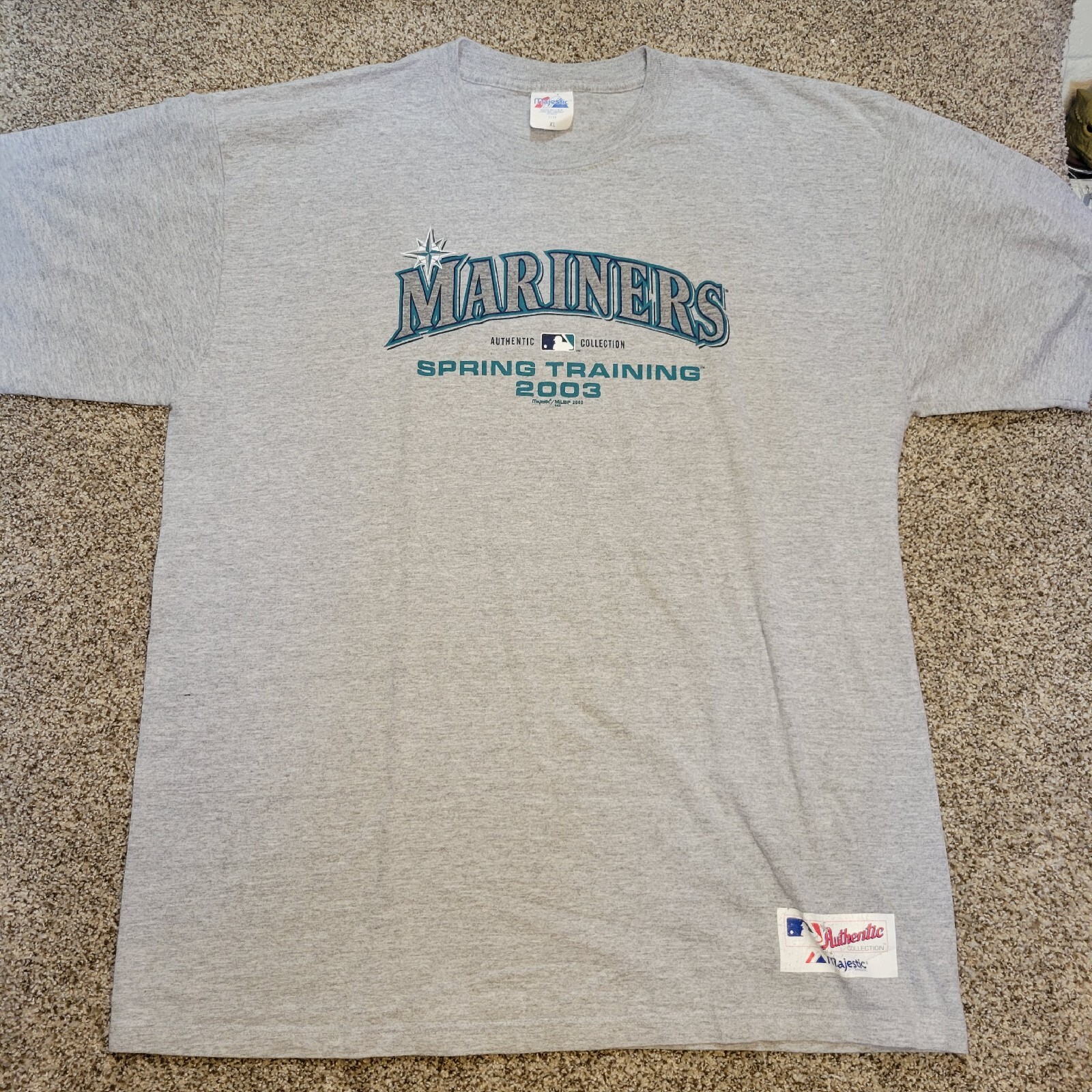 Vintage Seattle Mariners 2003 Spring Training Majestic T-shirt Size XL ...