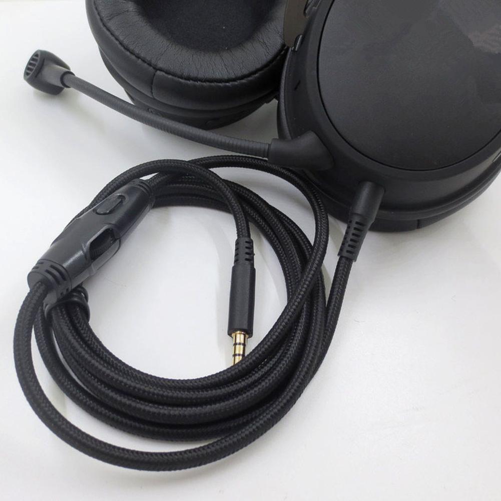 1.5m Headphone Cable Audio Cord Line for HyperX- Cloud/Cloud Alpha Game ...