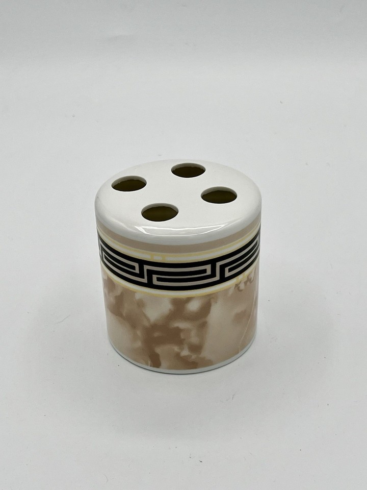 Toothbrush Holder Bathroom Greek Key Pattern 3” Tall | eBay