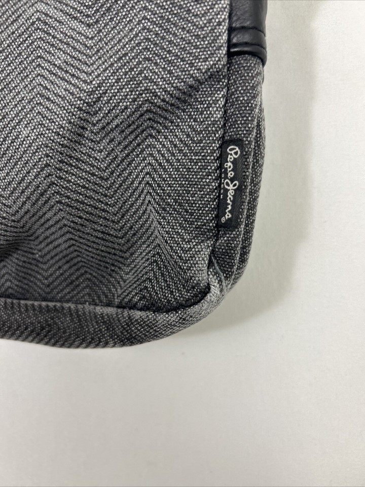 Pepe Jeans London Small Crossbody Bag Gray Polyester Adjustable Strap ...