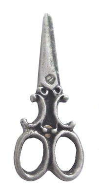 Tailors' Sewing Scissors Pewter Pin Badge | eBay
