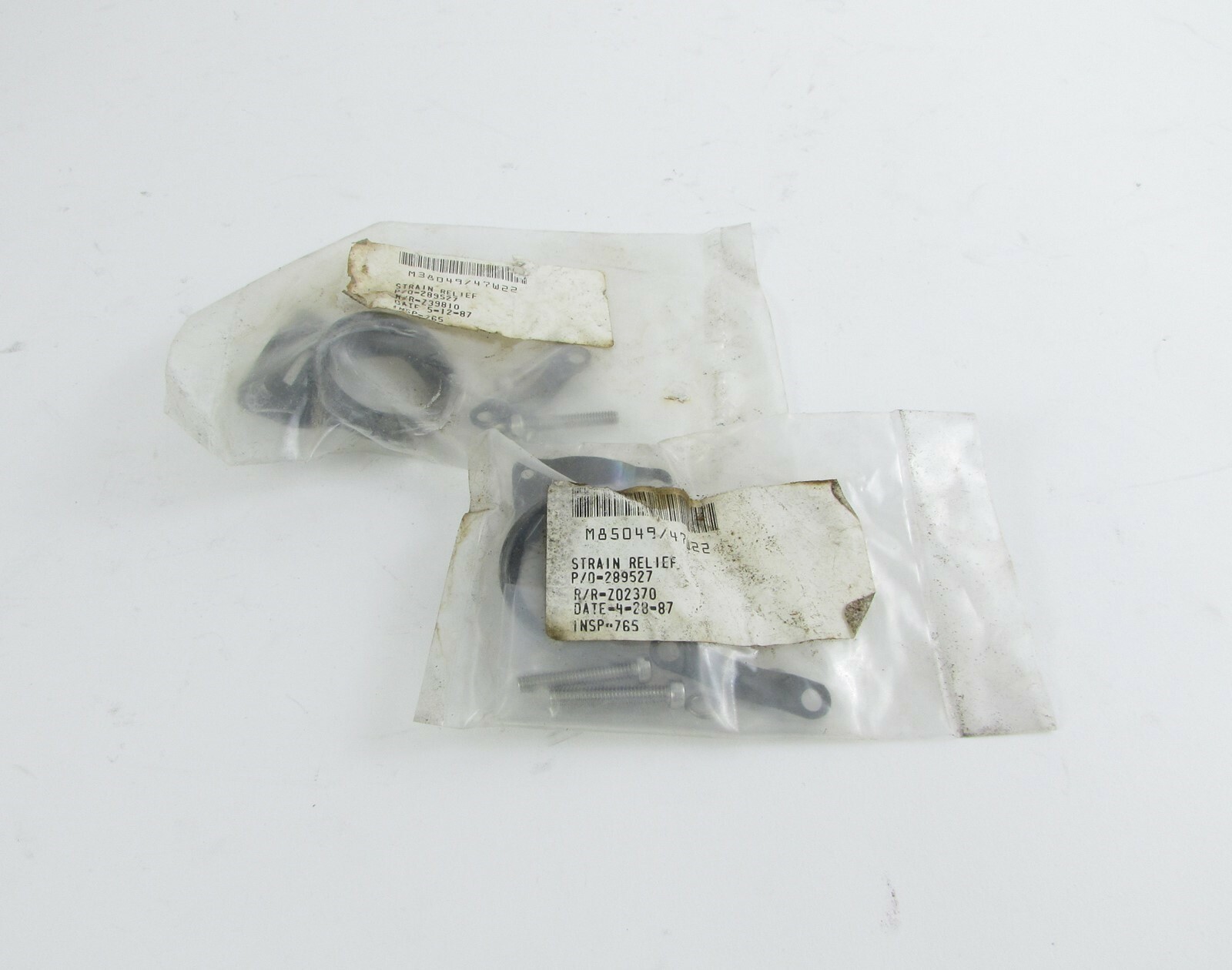 Pair of M85049/47W22 Backshells RA Open Back Self Locking Size 22/23 OD ...