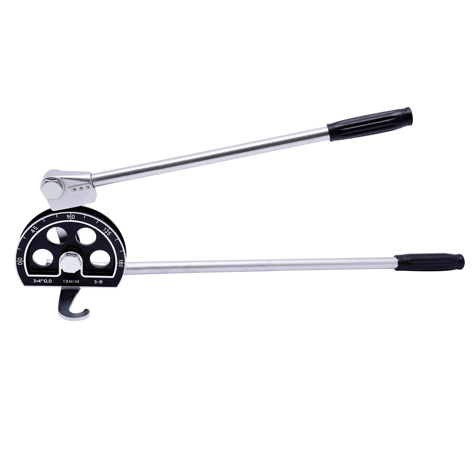 3/4" Tube Bender Manual 0~180° Copper Ratchet Type Pipe Bender Bending ...