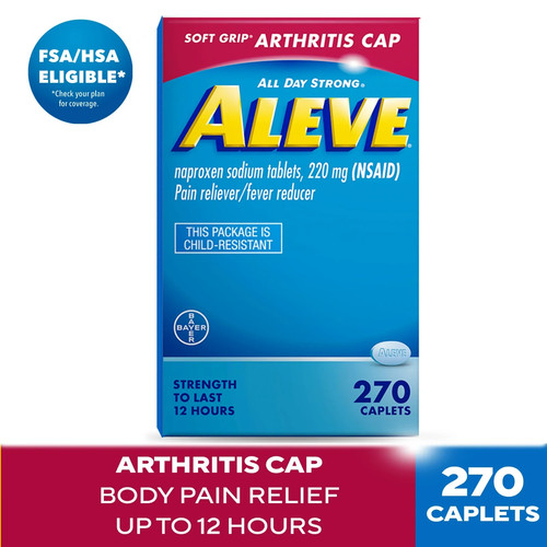 ALEVE 220mg Caplet Fever Treatment - 270 Count - EXP 06/2027 ...