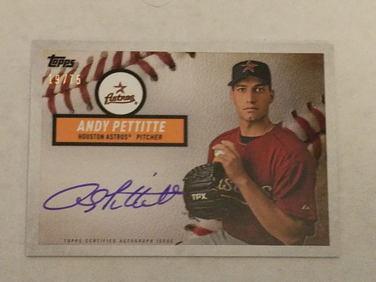 Andy Pettitte 2019 Topps Brooklyn Collection Autograph Auto SP Card /75 ...