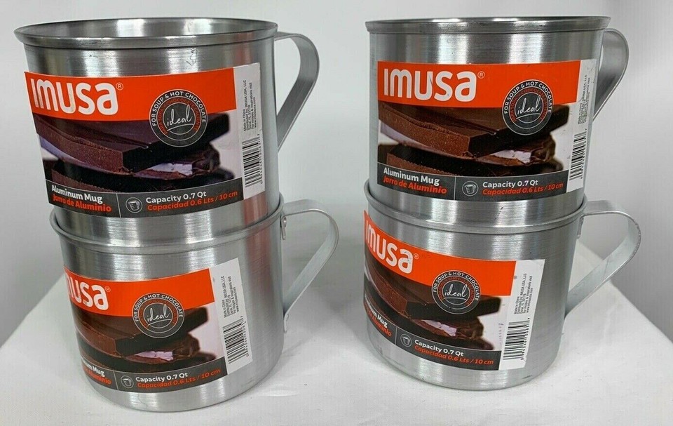 Imusa Stovetop Aluminum Mug 0.7 Quart 10CM Camping Mug For R200, Silver ...