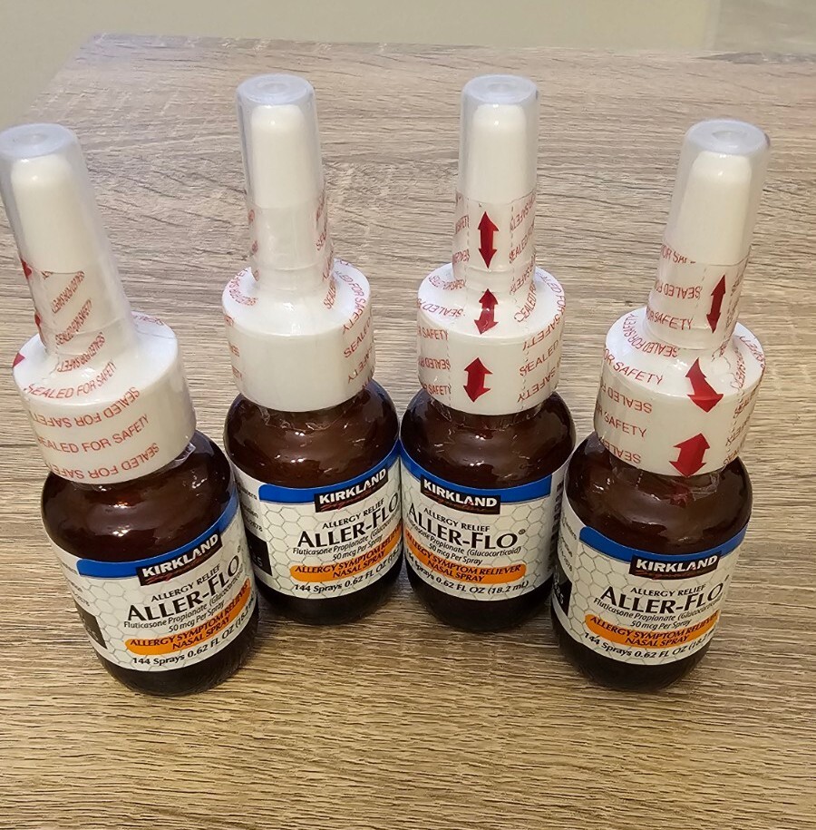 Kirkland Signature Aller-Flo 50mcg. Allergy Spray 4 Bottles Fluticasone ...