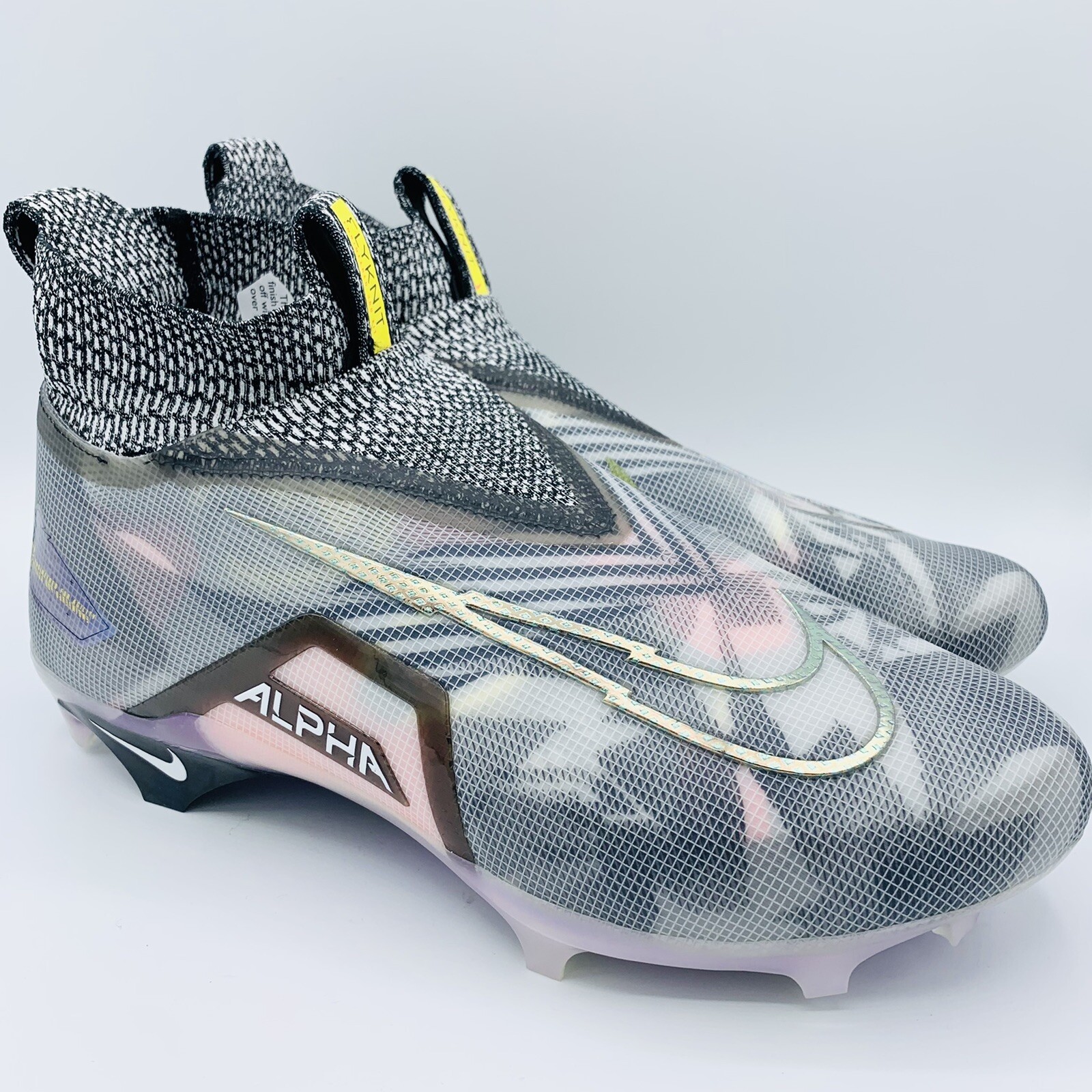 Nike Alpha Menace Elite 3 RW Wolf Grey Football Cleats Men's Sizes ...