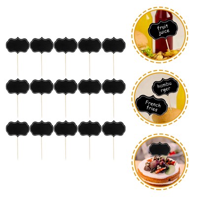 24 Pcs Buffet Food Labels Blackboard Sticker Tooth Picks for Appetizer ...