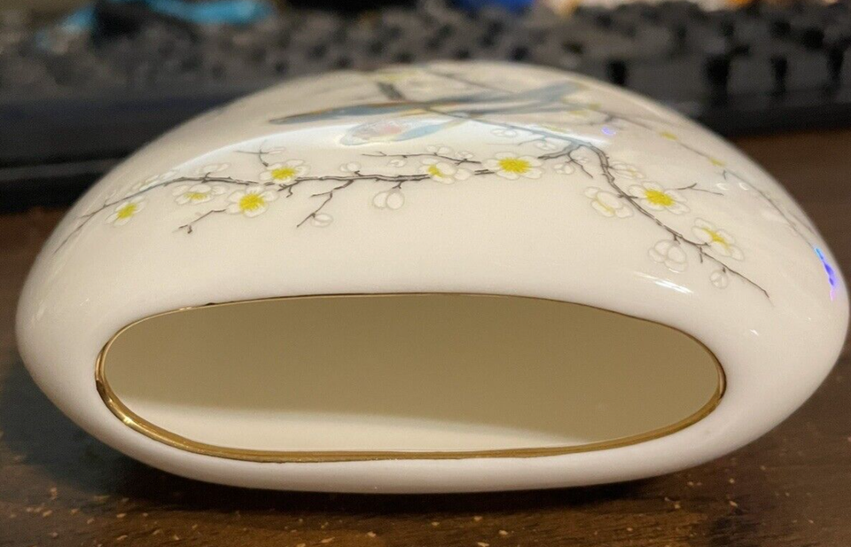 Vintage Jay Fine China Birds Floral Vase ~ Beautiful ! | eBay