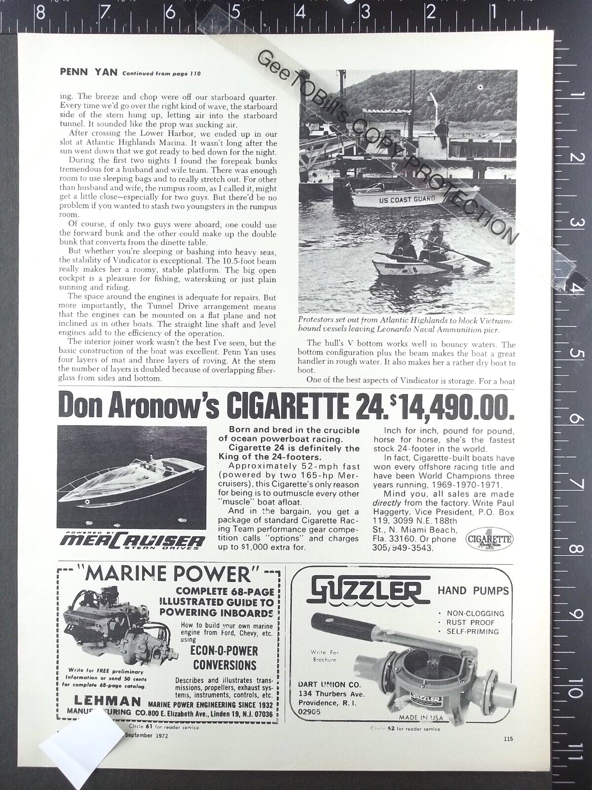 1972 ADVERTISEMENT for Don Aronow Cigarette Racing Team 24 performance ...