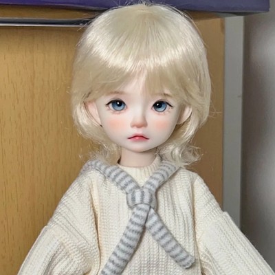 1/6 BJD Doll Joint Movable SD Resin Facial Makeup Daze Unhappy Girl Toy ...
