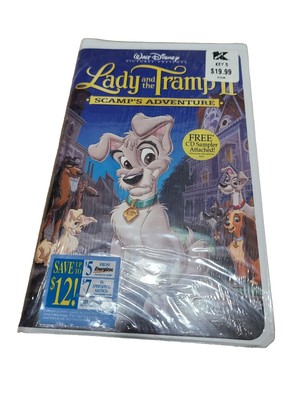 Sealed Lady and the Tramp 2 Scamp's Adventure 2001 Clamshell VHS Walt ...