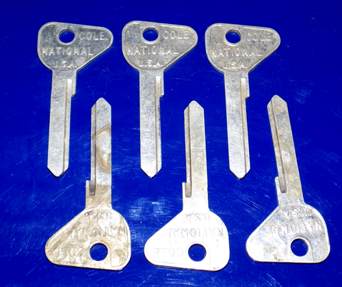 Lot of Six COLE National Key Blanks - FO467 GE12 | eBay