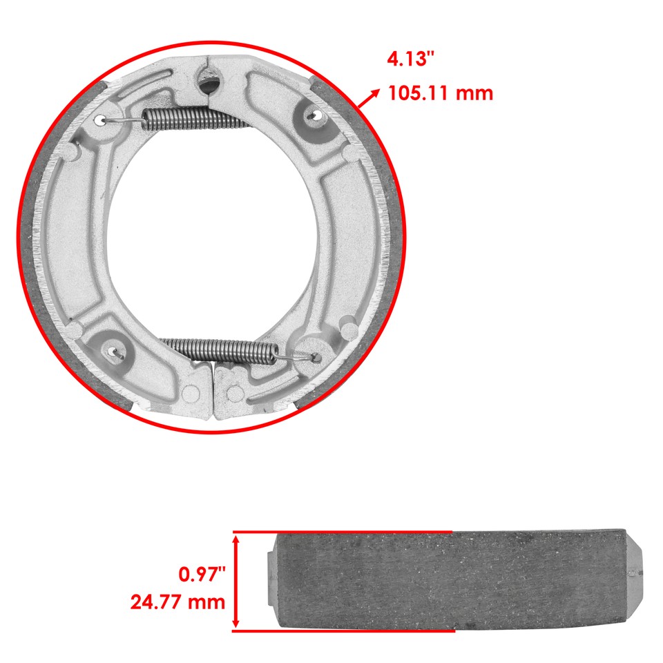 for Honda CT125 Mt125 TL125S 1976 1977 Front & Rear Brake Shoes | eBay
