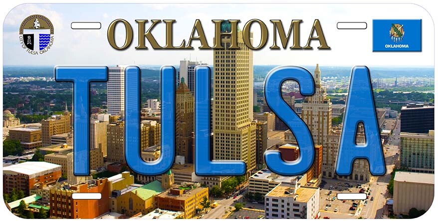 Tulsa Oklahoma Novelty Car License Plate | eBay
