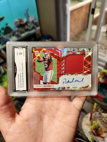 2017-18 Panini Cracked Ice Patrick Mahomes Rookie RC Jersey Auto #/5 ...