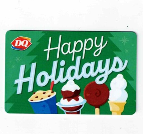 Dairy Queen Gift Card Christmas 2023 - HAPPY HOLIDAYS - NO Value - I ...