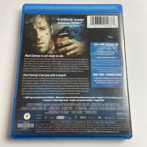 Buried (Blu-ray/DVD, 2011, 2-Disc Set, Canadian) 57373214633 | eBay