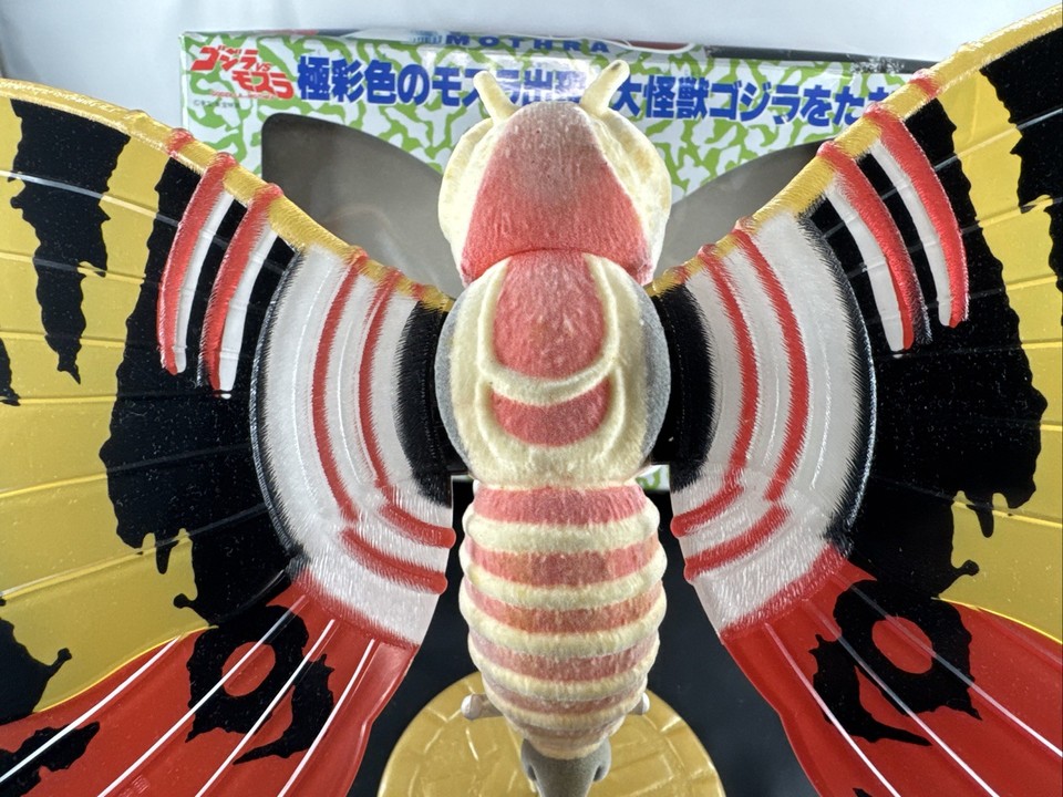 1992 BANDAI 14” Wingspan MOTHRA ADULT Figure VS BATTRA WITH LEGS BOX ...