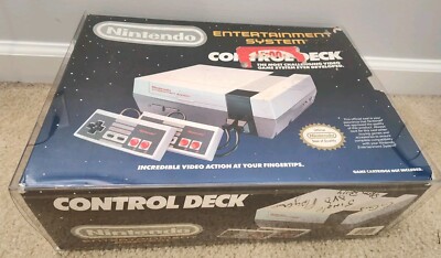 Nintendo NES Control Deck BOX ONLY w/ Case Protector *VGC* FREE ...