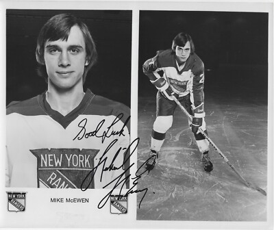 Mike McEwen Autographed Signed 8x10 RARE NY Rangers Press Photo NHL - w/COA | eBay