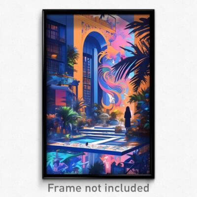 Art Poster - Different Hotel Lobby (Psychedelic Trippy Weird 11x17 ...