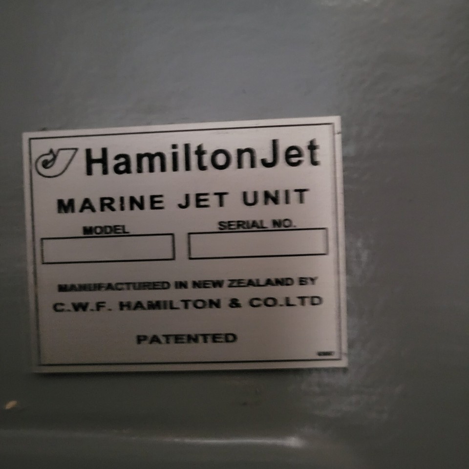 Hamilton Jet Waterjet Intake Assembly PNTA Option HTX30 Warranty