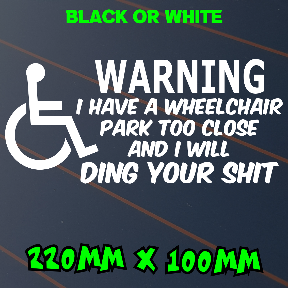 Wheelchair Access Sticker Car Decal Window Disability Mobility Parking ...