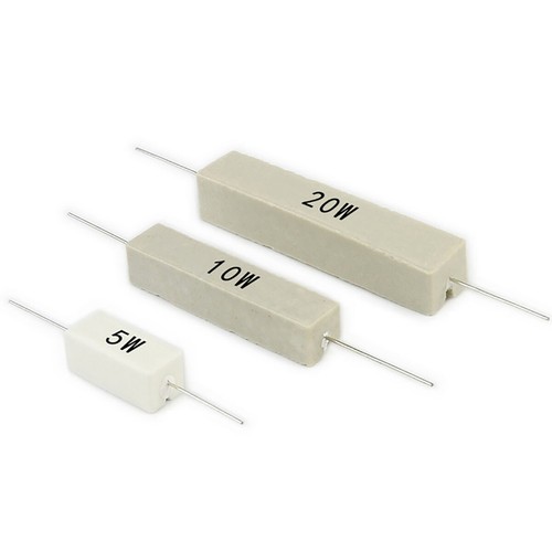 Wirewound Cement Resistor Ceramic 5W 10W 20W Watt Horizontal 0.1ohm to ...