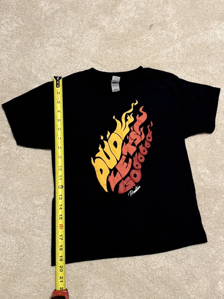 LOT OF 4 Preston Playz Fire Merch Logo T-Shirts Kid S, Adult M *Genuine ...