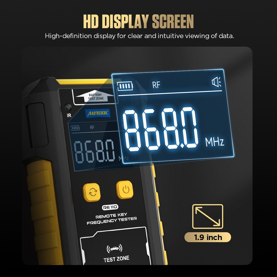 Remote Key Frequency Tester Key Fob Signal IR Infrared Remote Test 315 ...