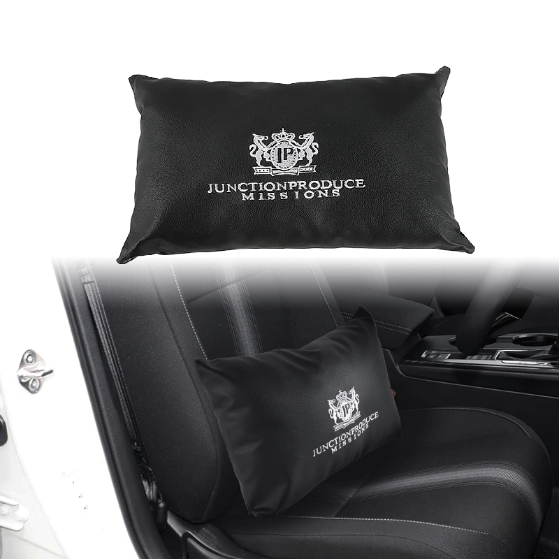 1Pcs JP JUNCTION PRODUCE VIP Embroidery Black Car Seat Pillow Backrest ...