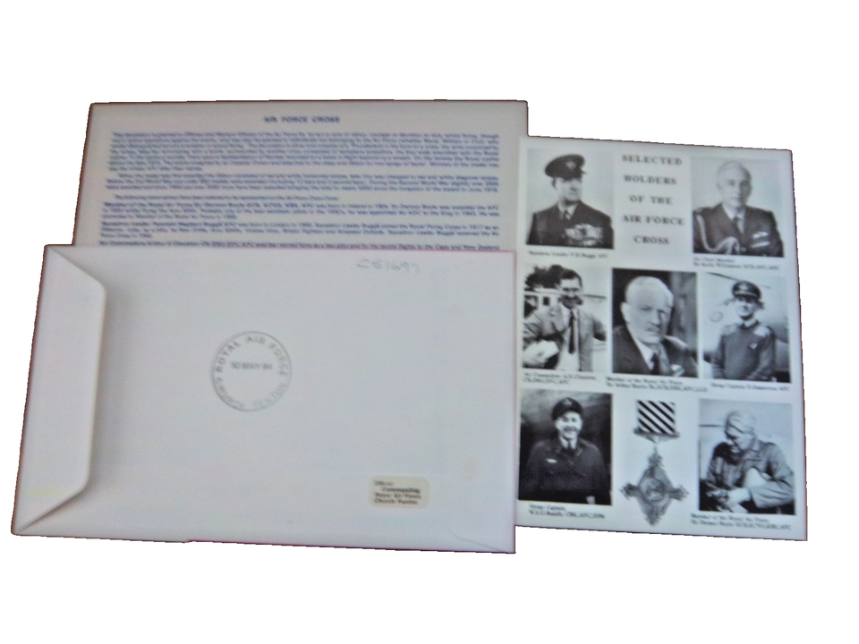 1984 FLT LIEUTENANT ROBERT EDWARD BUTLER SARGENT AFC SIGNED COVER ...