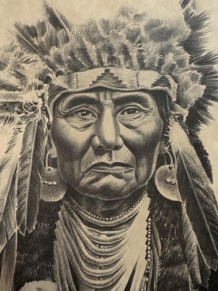 BOB DALE Signed Art Print Of Chief Joseph - Nez Perce Copyright 1984 | eBay