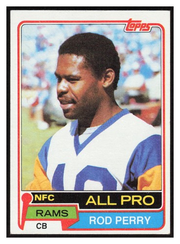 1981 Topps #340 Rod Perry - Los Angeles Rams | eBay