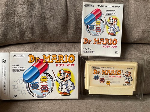 Dr. Mario Nintendo Famicom Japanese Version VGC CIB w/manual Free ...