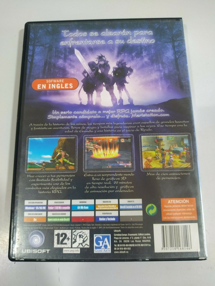 Grandia II Ubisoft - Game For PC CD-Rom | eBay UK