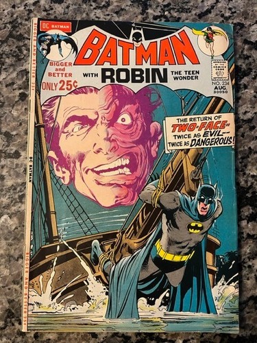 *Batman #234 1st 🔑KEY Appearance of Silver Age Two-Face DC 1971 SEE ...