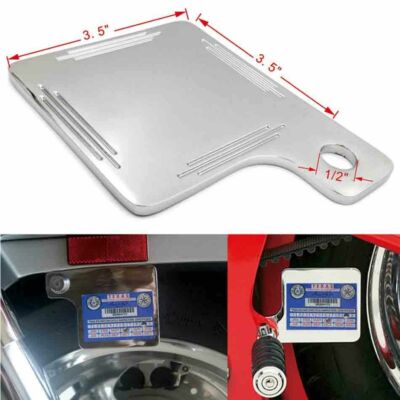 🔥3.5*3.5 Universal Aluminum Motorcycle Inspection Sticker Plate For ...