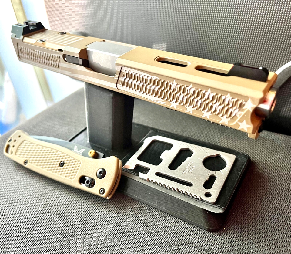 Glock 17 Gen 3 Slide Custom Flag Cerakote RMR Cut Complete G17 Upper ...